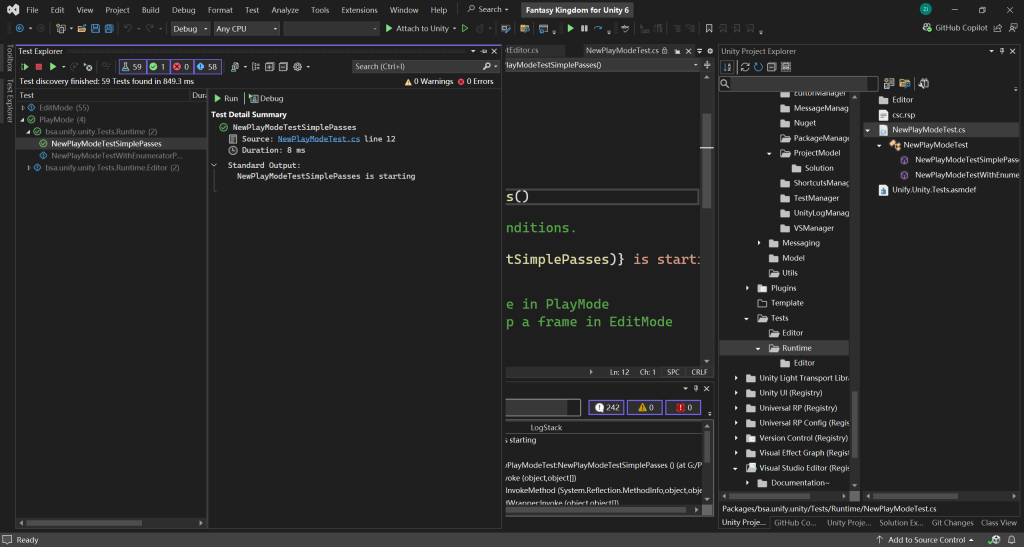 Run and Debug Unity Tests - uSymphony