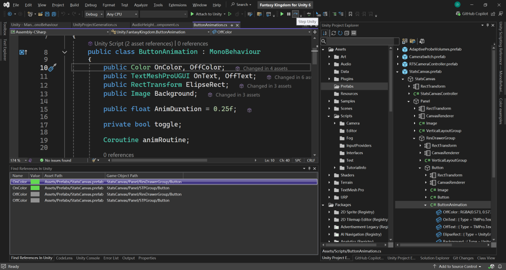 Unity Toolbar and Status Bar - uSymphony
